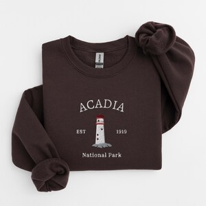Acadia Sweatshirt, National Park Sweatshirt, Embroidered Sweatshirt ...
