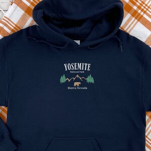 Yosemite Hoodie Embroidered Sweatshirt National Park - Etsy