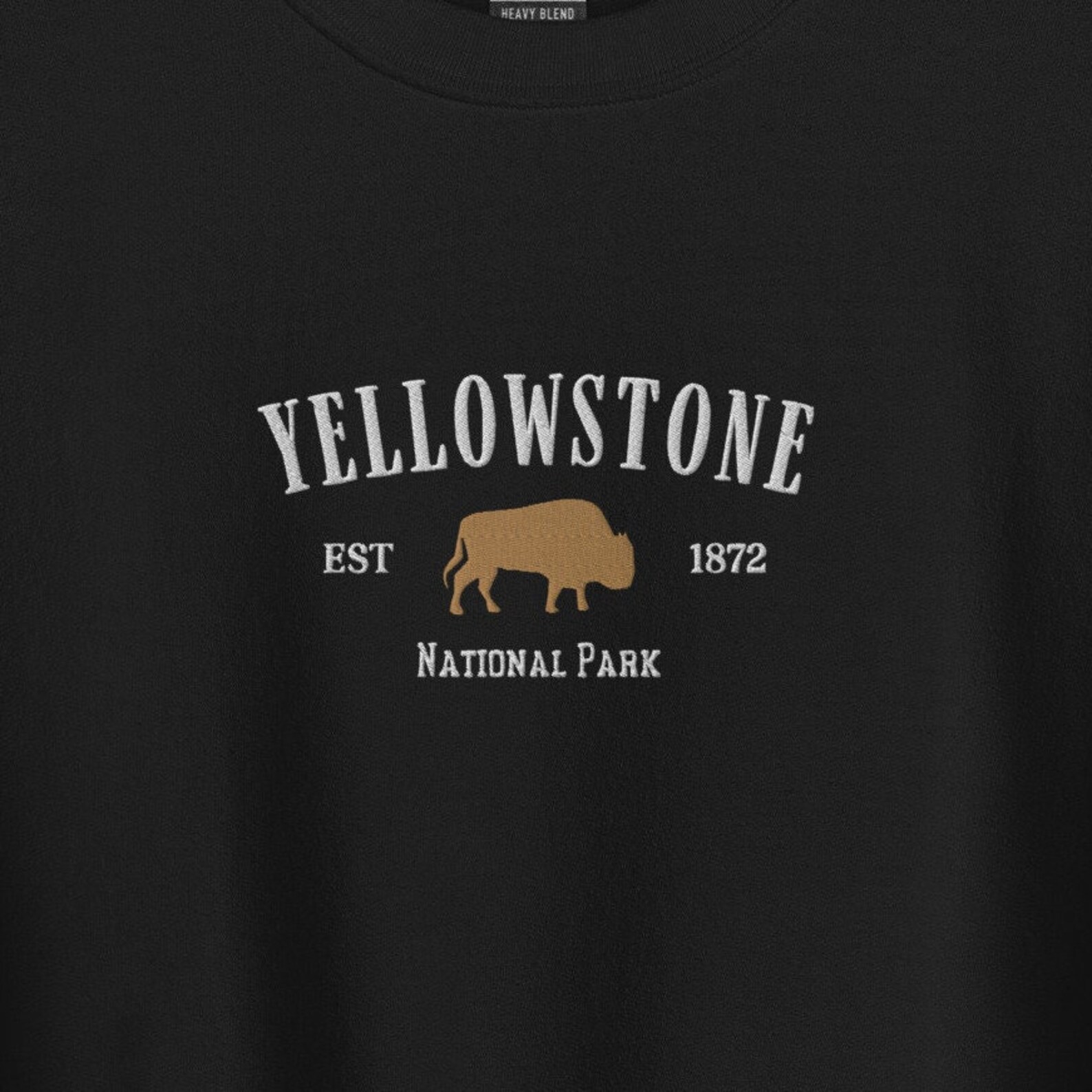 Yellowstone Sweatshirt National Park Sweater Embroidered - Etsy