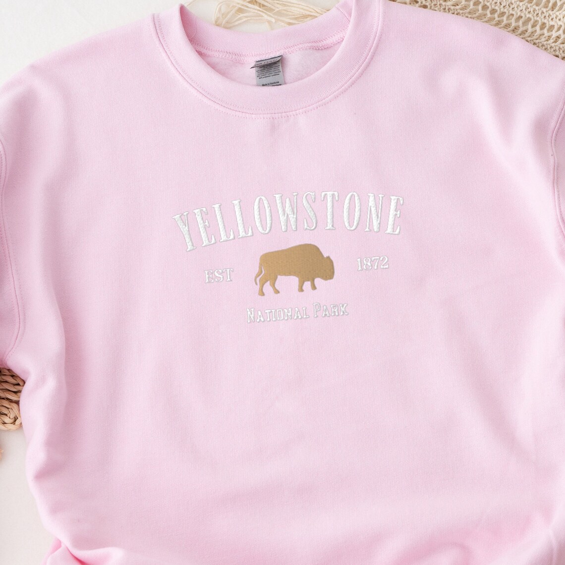 Yellowstone Sweatshirt National Park Sweater Embroidered - Etsy