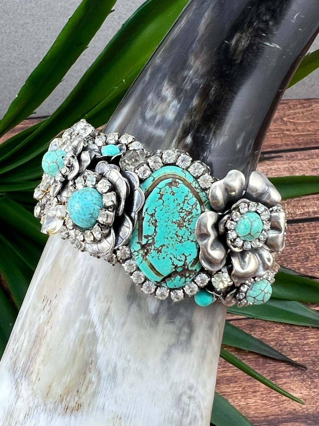 Country Cowgirl Cuff, Rhinestone Cuff, Western Cuff, Rodeo Cuff, Brass ...