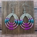 Earrings, Triple Loop Earrings, Hoops, Seed Bead, Western, Rodeo - Etsy