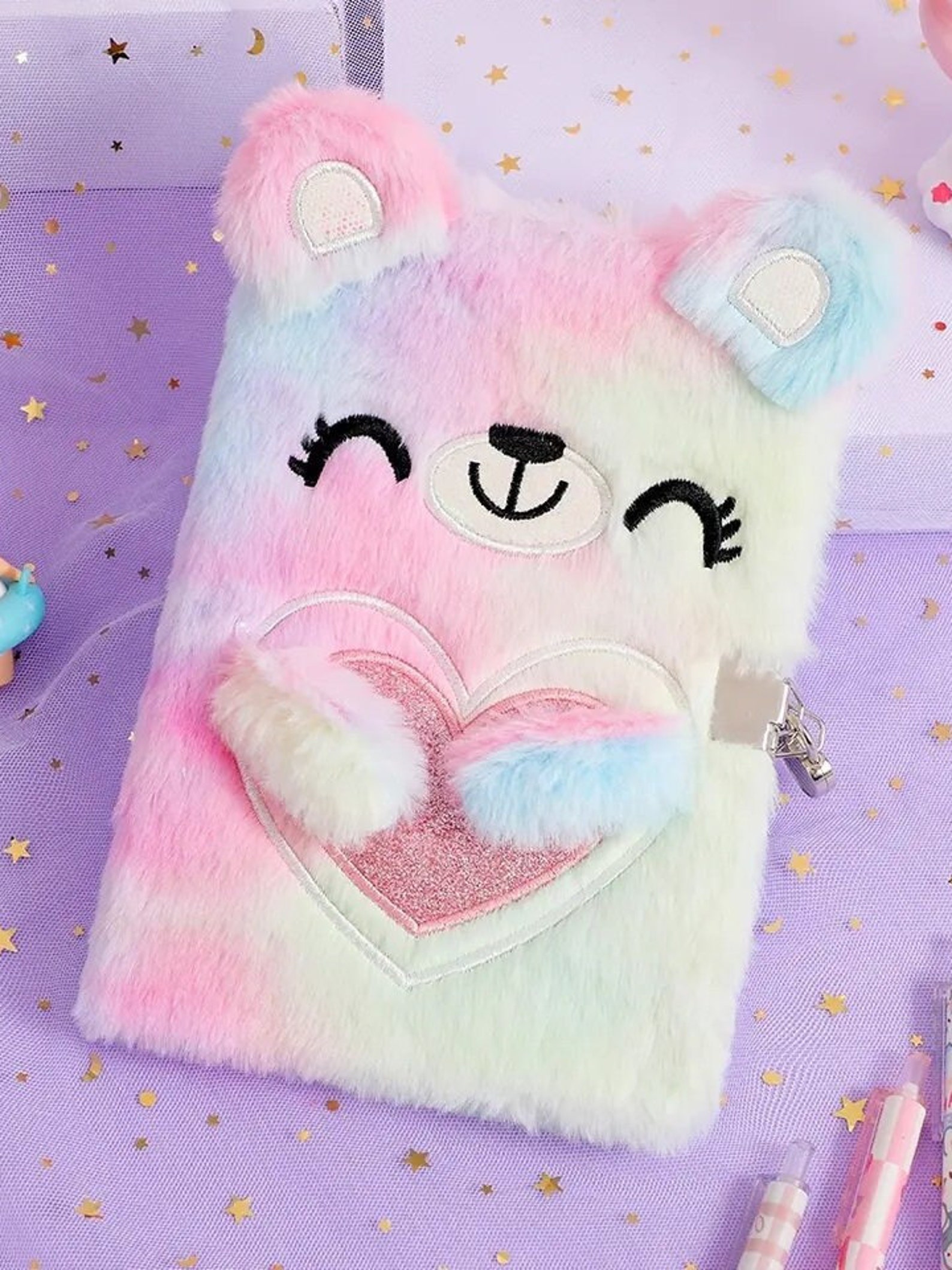 Bear Secret Diary With Lock for Girls, Kids Diary, Gifts for Girls for ...