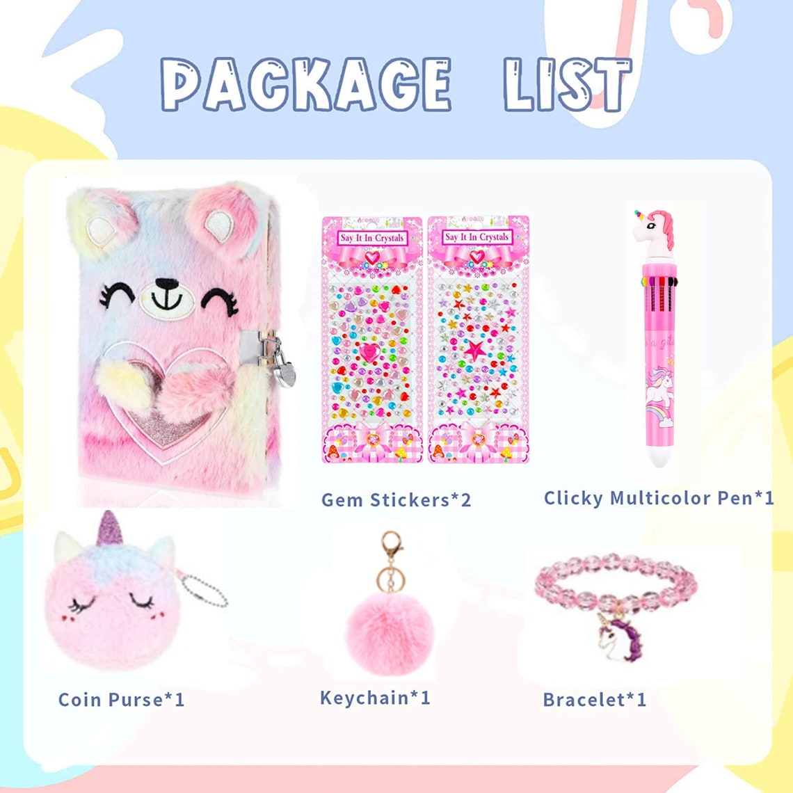 Bear Secret Diary With Lock for Girls Kids Diary Gifts for - Etsy UK