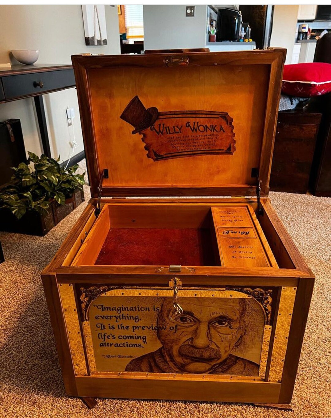 Custom Treasure Chest Keepsake Chest Hope Chest. Bespoke - Etsy