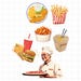 30 Fast Food Clipart Bundle SVG PNG Set, High Quality Watercolor ...