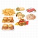 30 Fast Food Clipart Bundle SVG PNG Set, High Quality Watercolor ...
