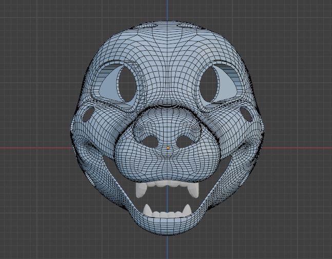 Canine Fursuit Head Base | STL and Blender Files | for 3D Printing - Etsy