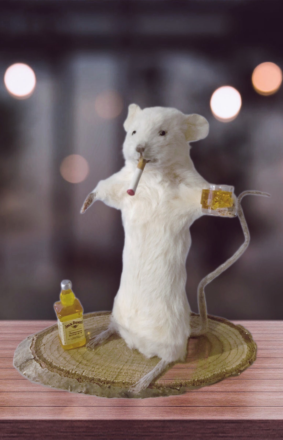Taxidermy Whisky Mouse JD Alcohol Lover Gift Unusual - Etsy