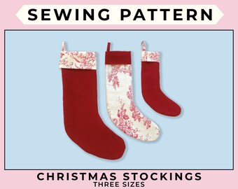 Christmas Stocking Sewing Pattern - Etsy