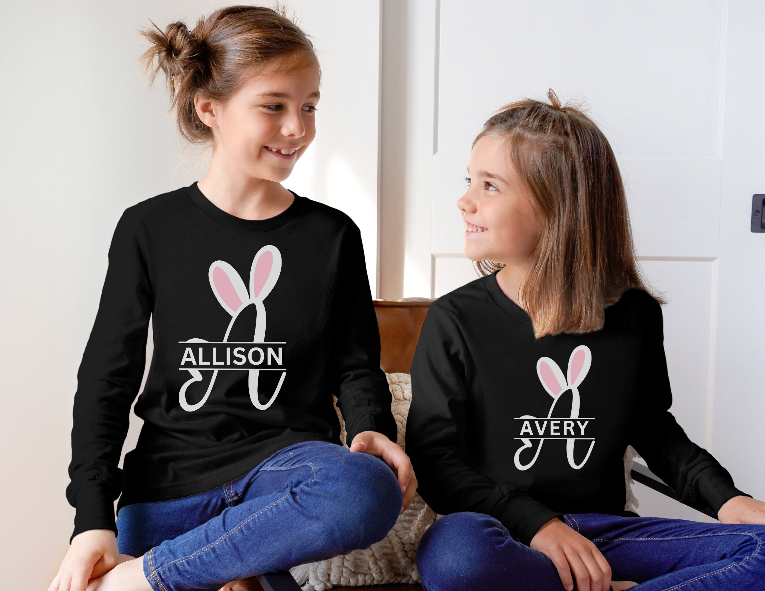 Split Monogram Svg Easter Family Bundle Easter Monogram Svg - Etsy