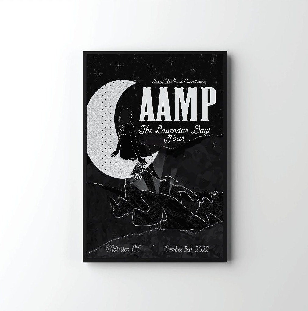 3 Different Designs CAAMP Live at Red Rocks Lavender Days Poster ...