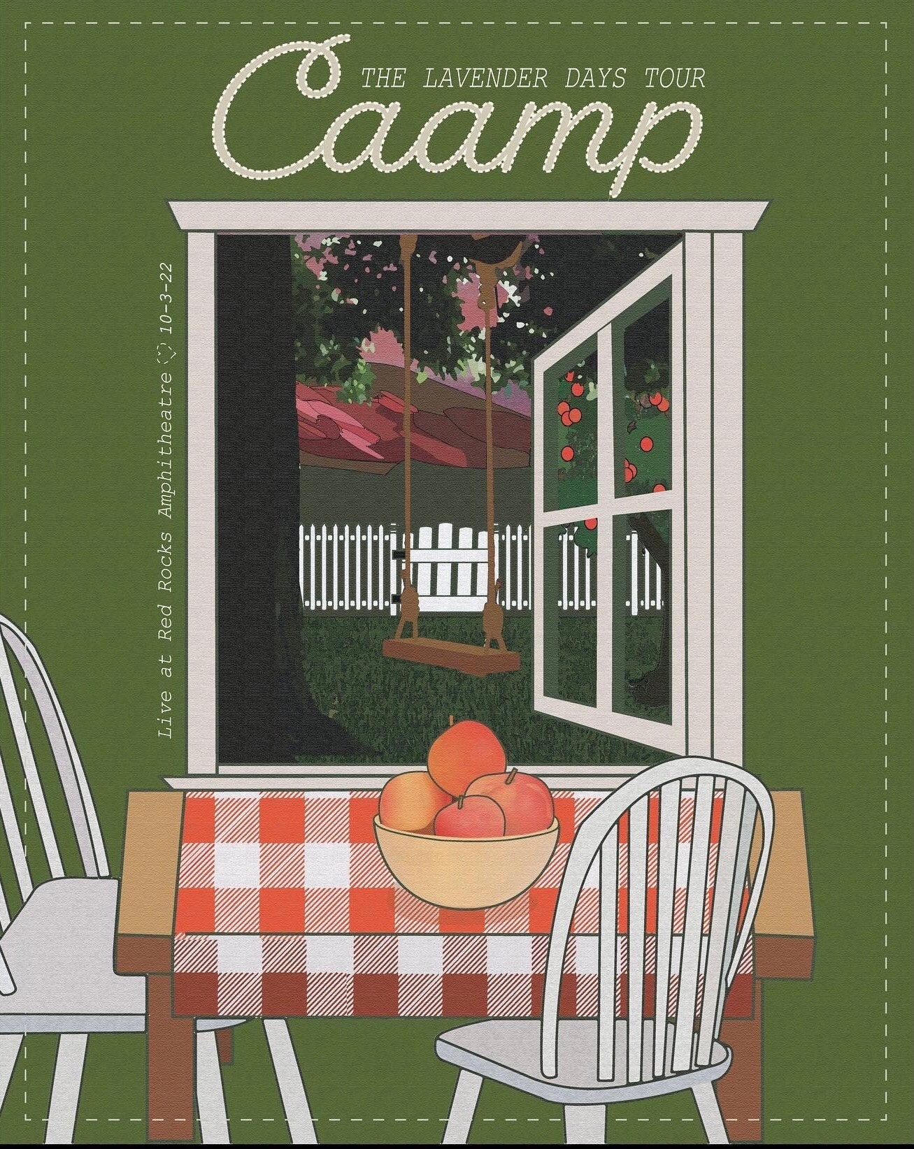 3 Different Designs CAAMP Live at Red Rocks Lavender Days Poster ...