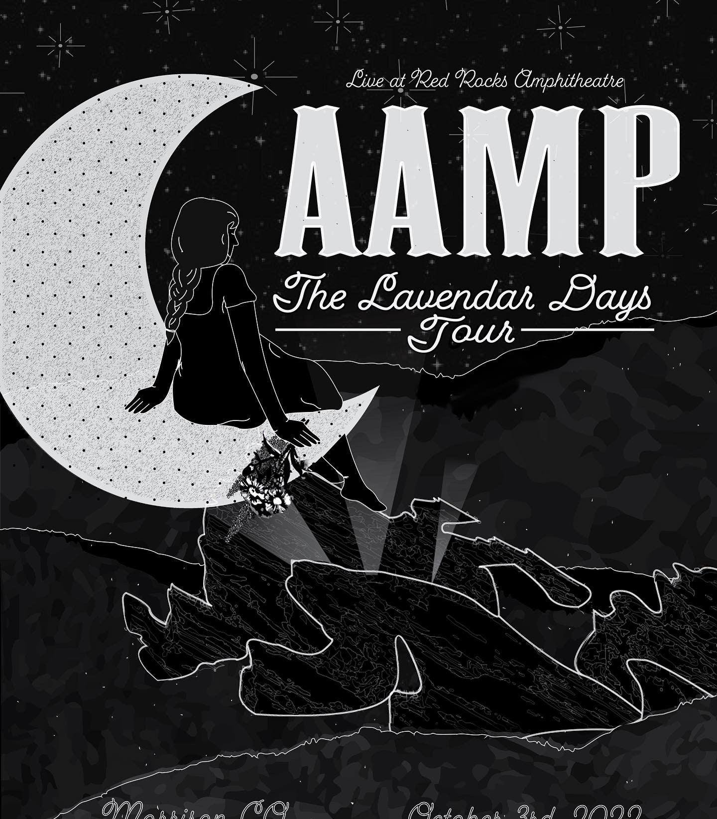 3 Different Designs CAAMP Live at Red Rocks Lavender Days Poster ...