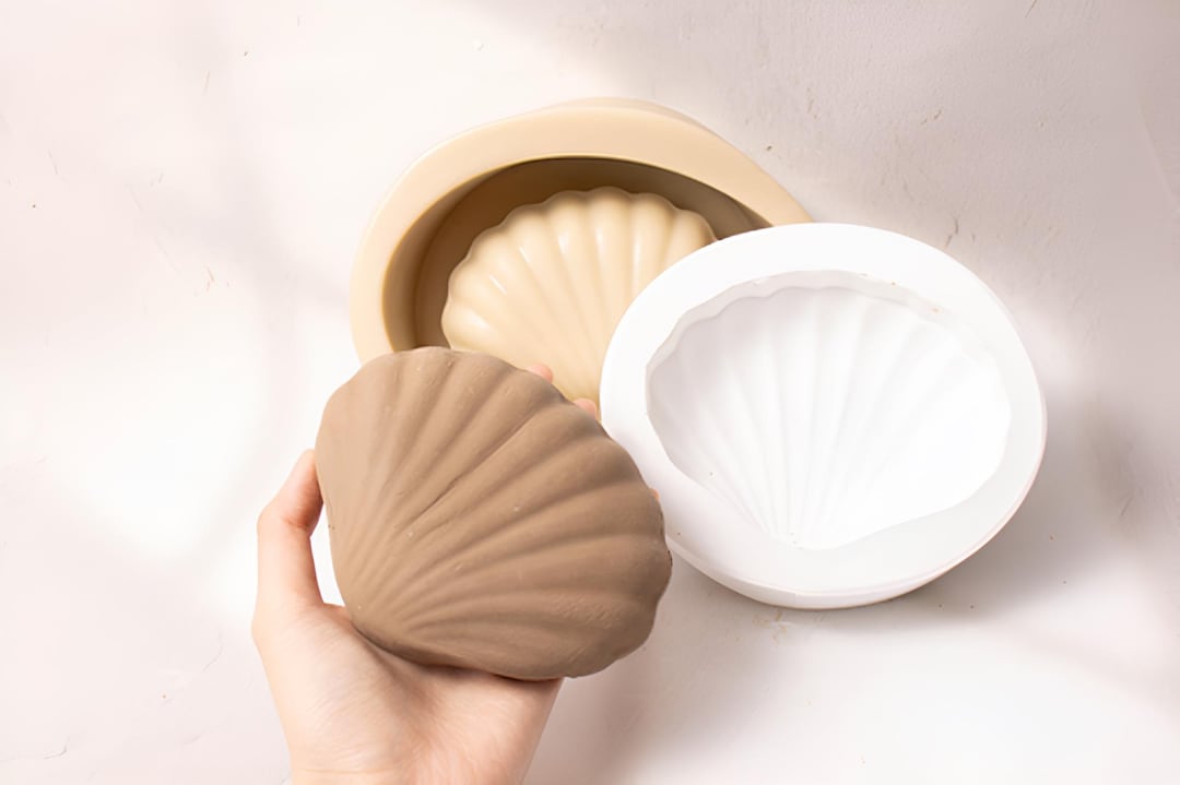 Two-way Frill Clam Shell Dish Mother Mold for Pottery, Ceramics Mold ...