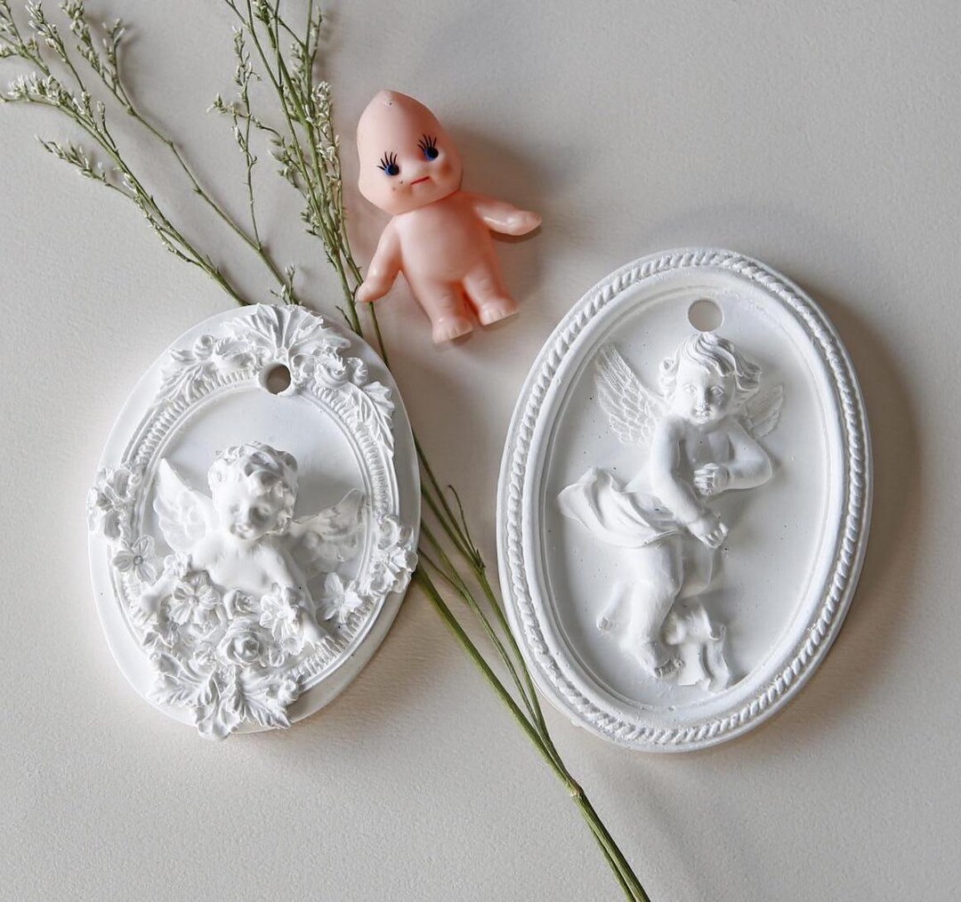 2 Choice Angel Mold, Baby Angel Tablet Mold, Gypsum Diffuser Making ...