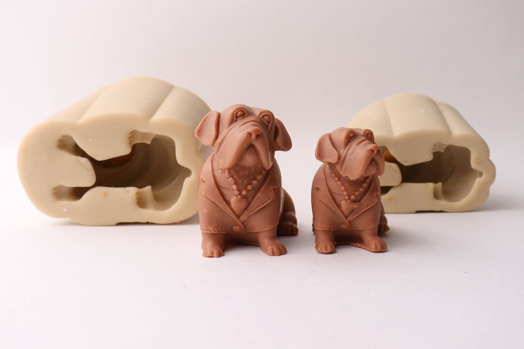 Bulldog Gentleman Silicone Mold, Candle Resin Soap Plaster - Etsy