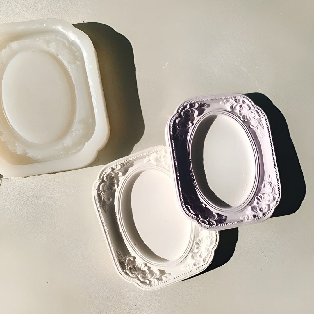 Rectangle Antique Tray Mold, Modern Tray Silicone Mold,candle Holder ...