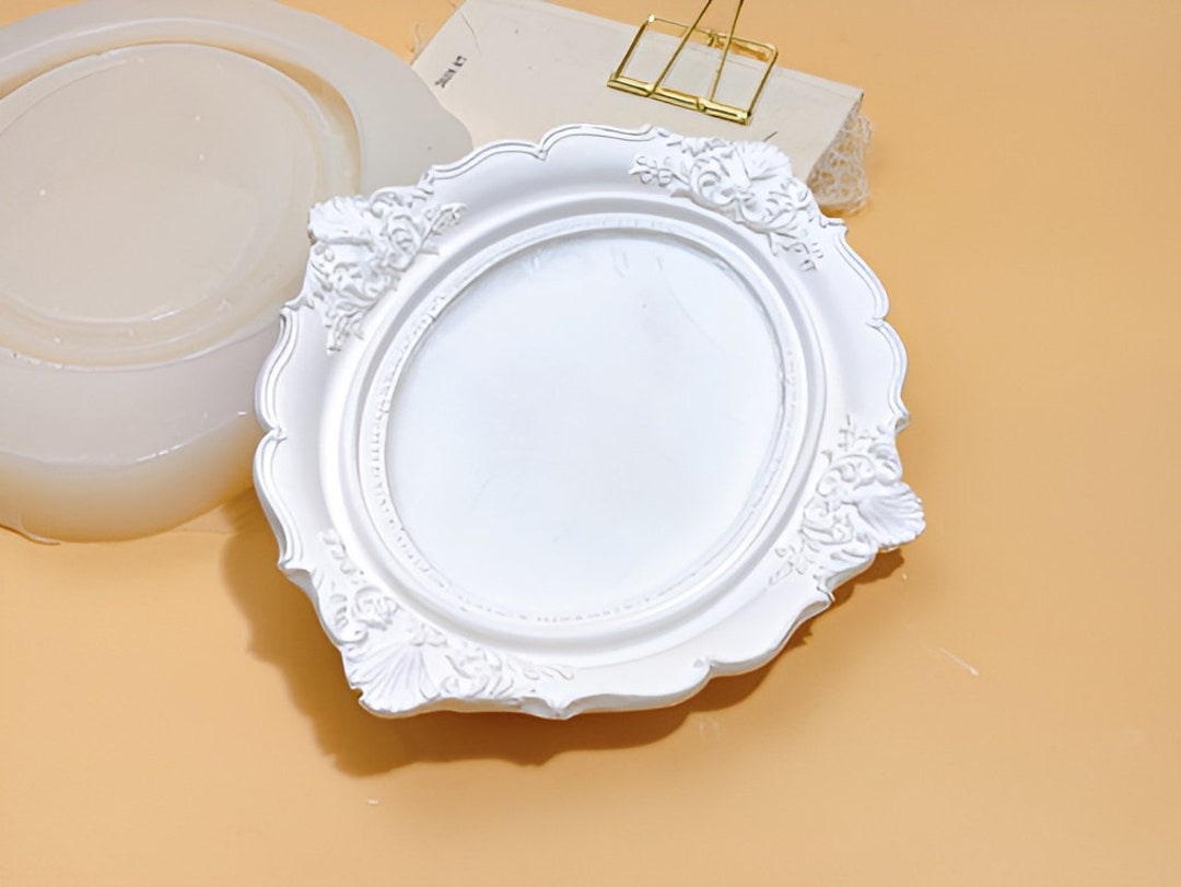 210mm Big Size Antique Modern Silicone Tray Mold, Large Picture Frame ...
