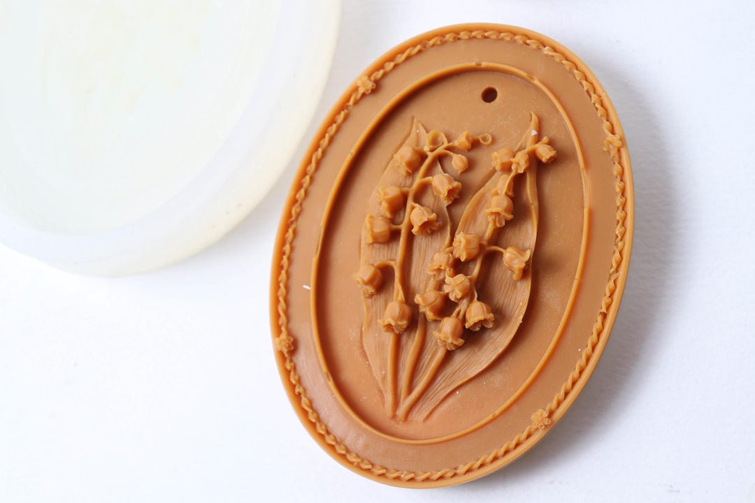 Flower Tablet Silicone Mold, Lily of the Valley Intaglio, Gypsum ...