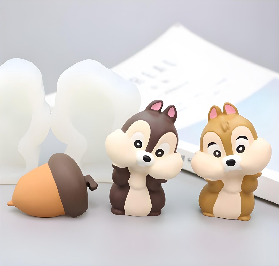 Squirrel Silicone Mold, Chipmunk Cake Decor Mold, Animal Decor for ...