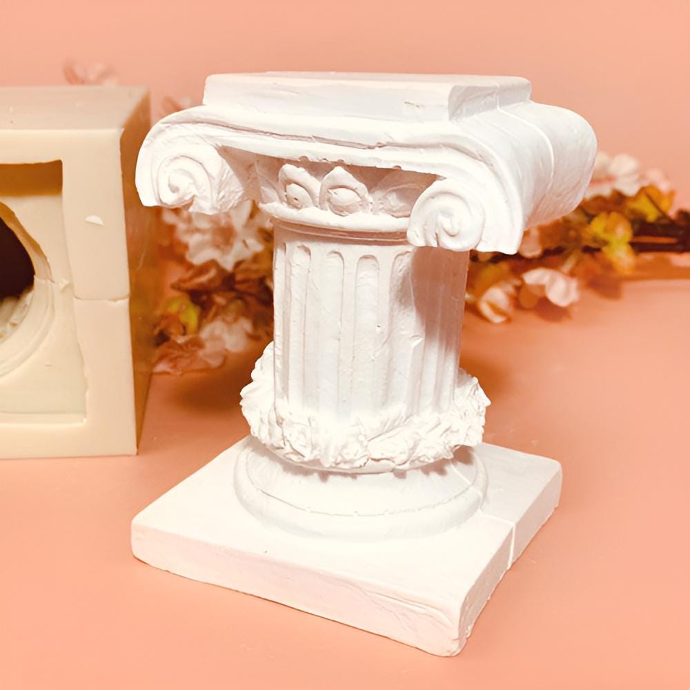 Roman Column Silicone Mold, Statue Deco, Concrete Gypsum Soap Casting ...