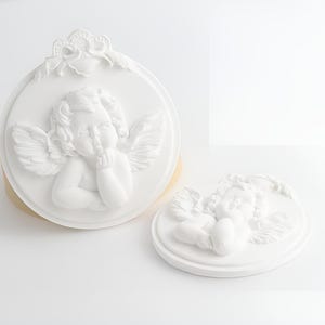 Baby Angel Silicone Mold, Candle Resin Concrete Soap Clay, Intaglio ...