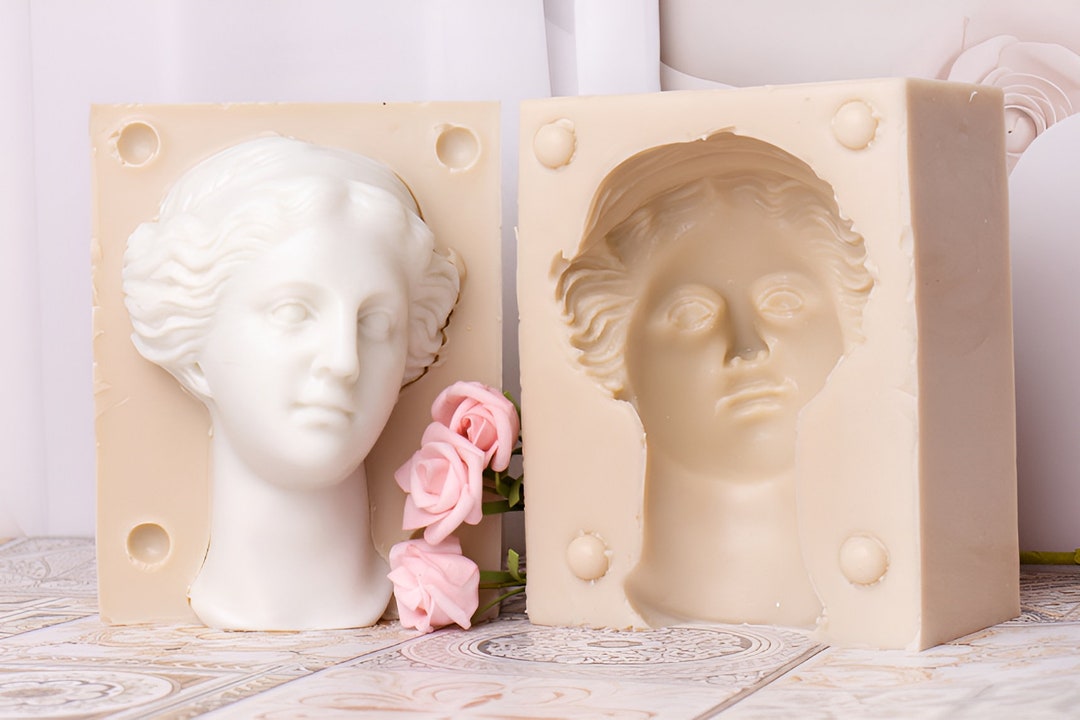 13cm Venus Sculpture 2-part Silicone Mold, Silicone Venus Statue Mold ...