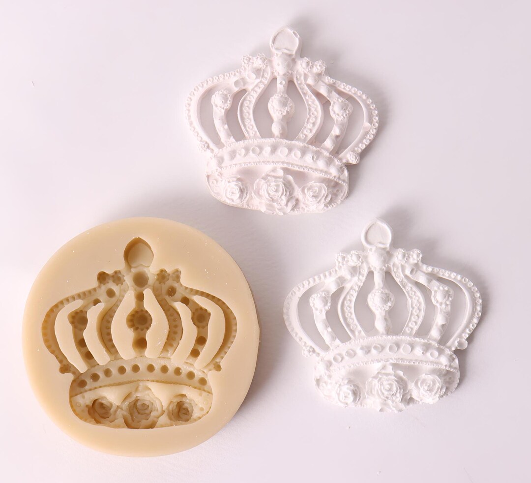 Small Tiara Crown Silicone Mold, Cake Decoration, Candle Soap Plaster ...