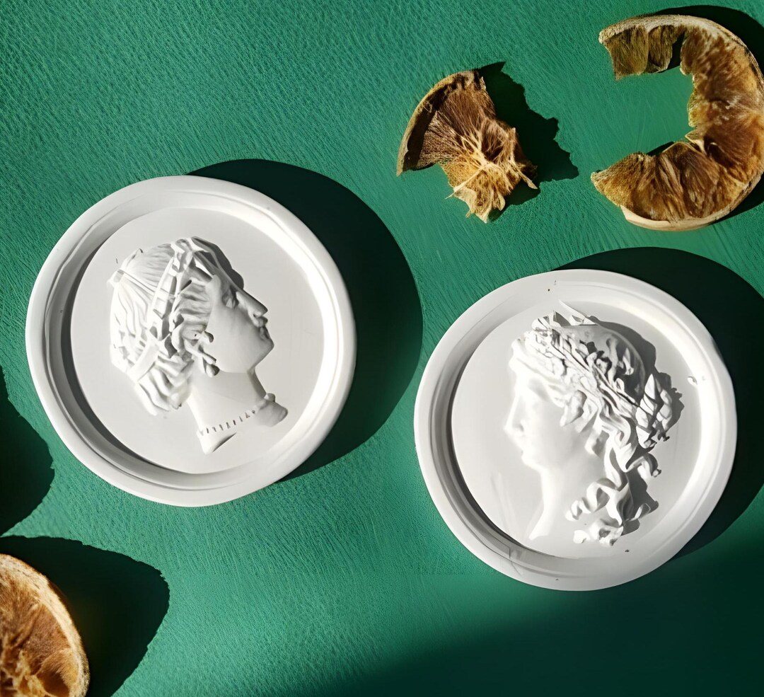 Vintage Man and Woman Intaglio Silicone Mold, Bas Relief Antique Cameo ...