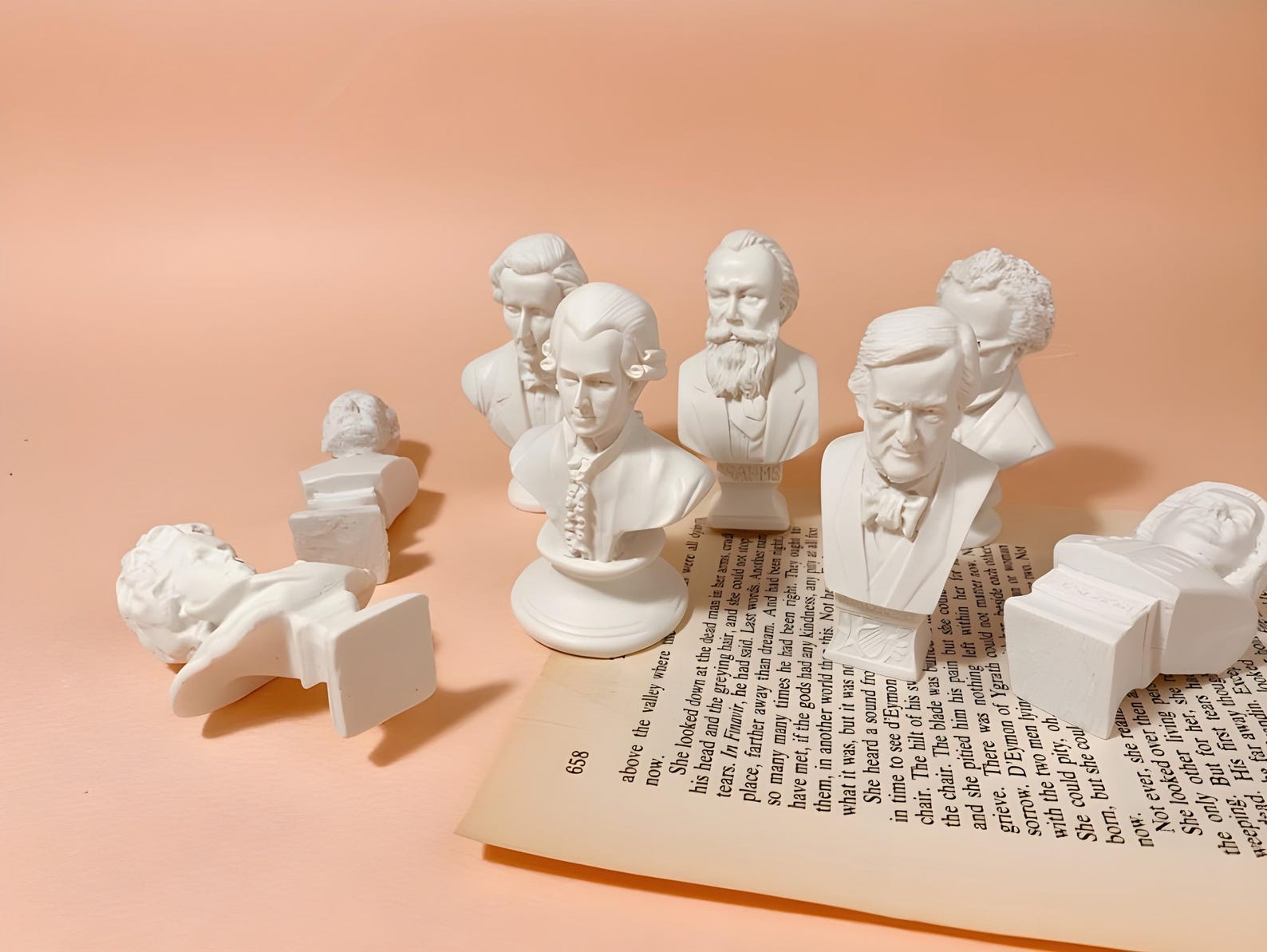 Small Chopin Bust Silicone Mold, Plaster Resin Concrete Candle Casting ...