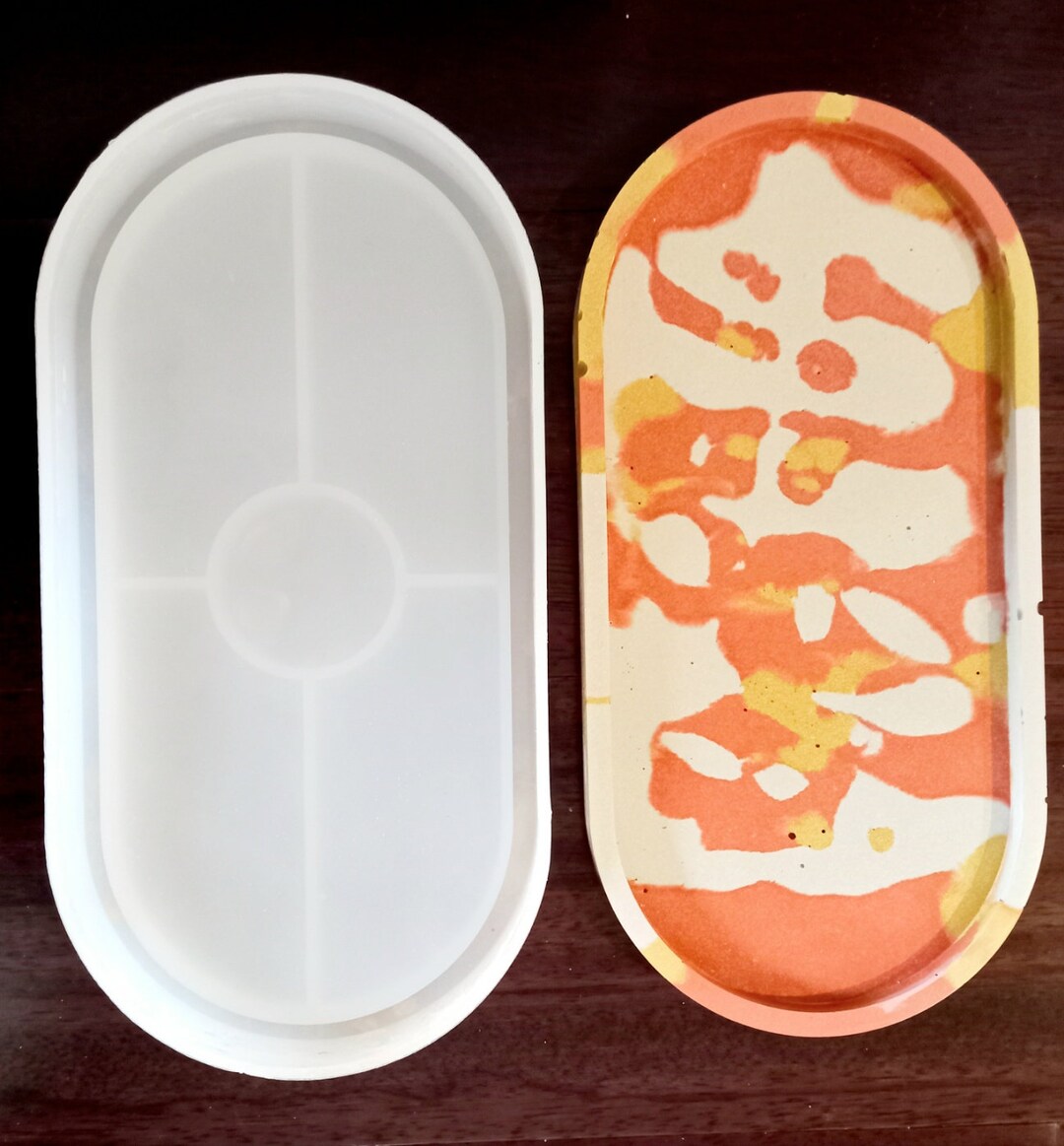 Large Oval Tray Mold, Resin Tray Mold, Jesmonite Tray Mold, Concrete ...