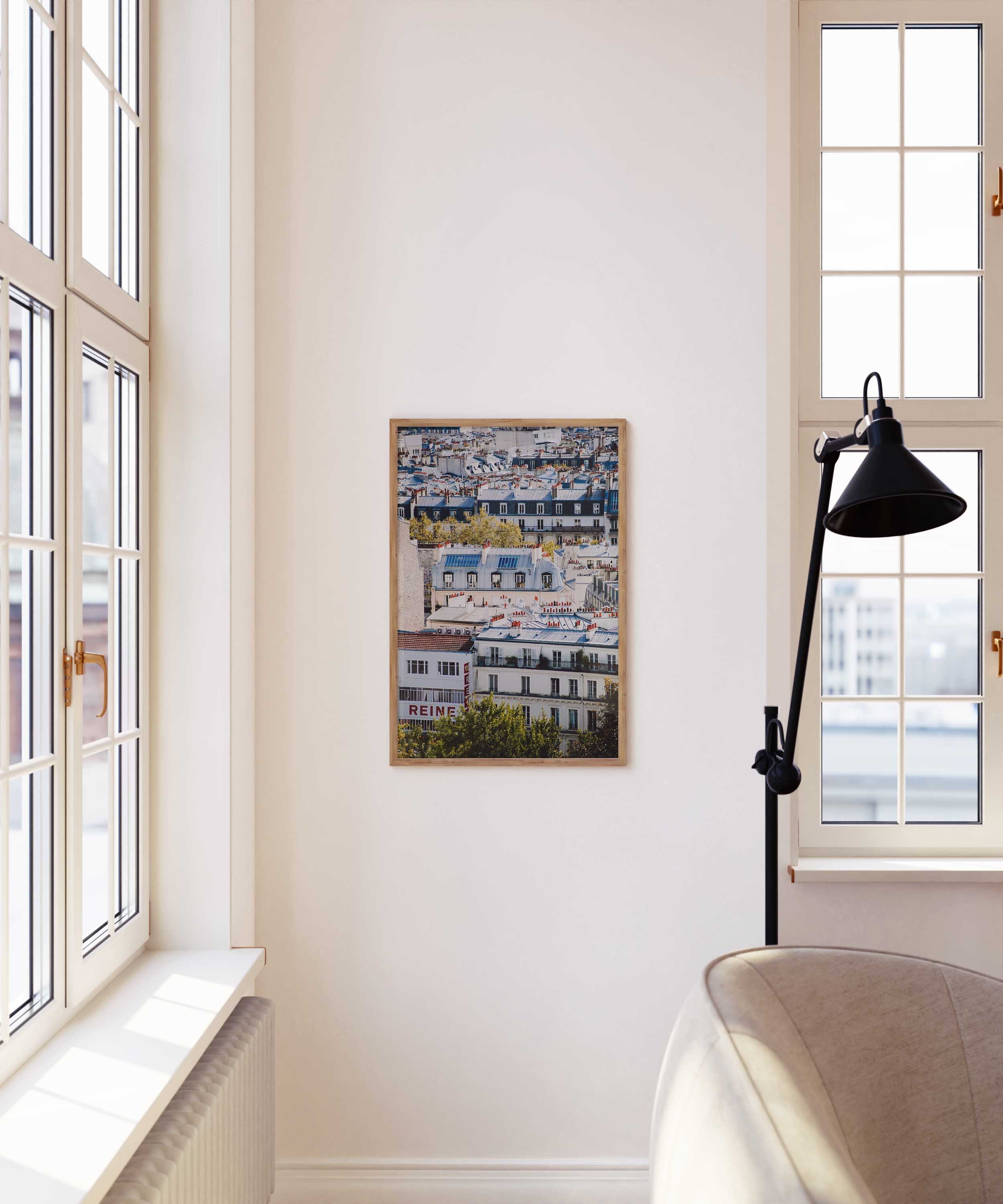 Paris Rooftops From Montmartre Digital Download | Classic Paris ...