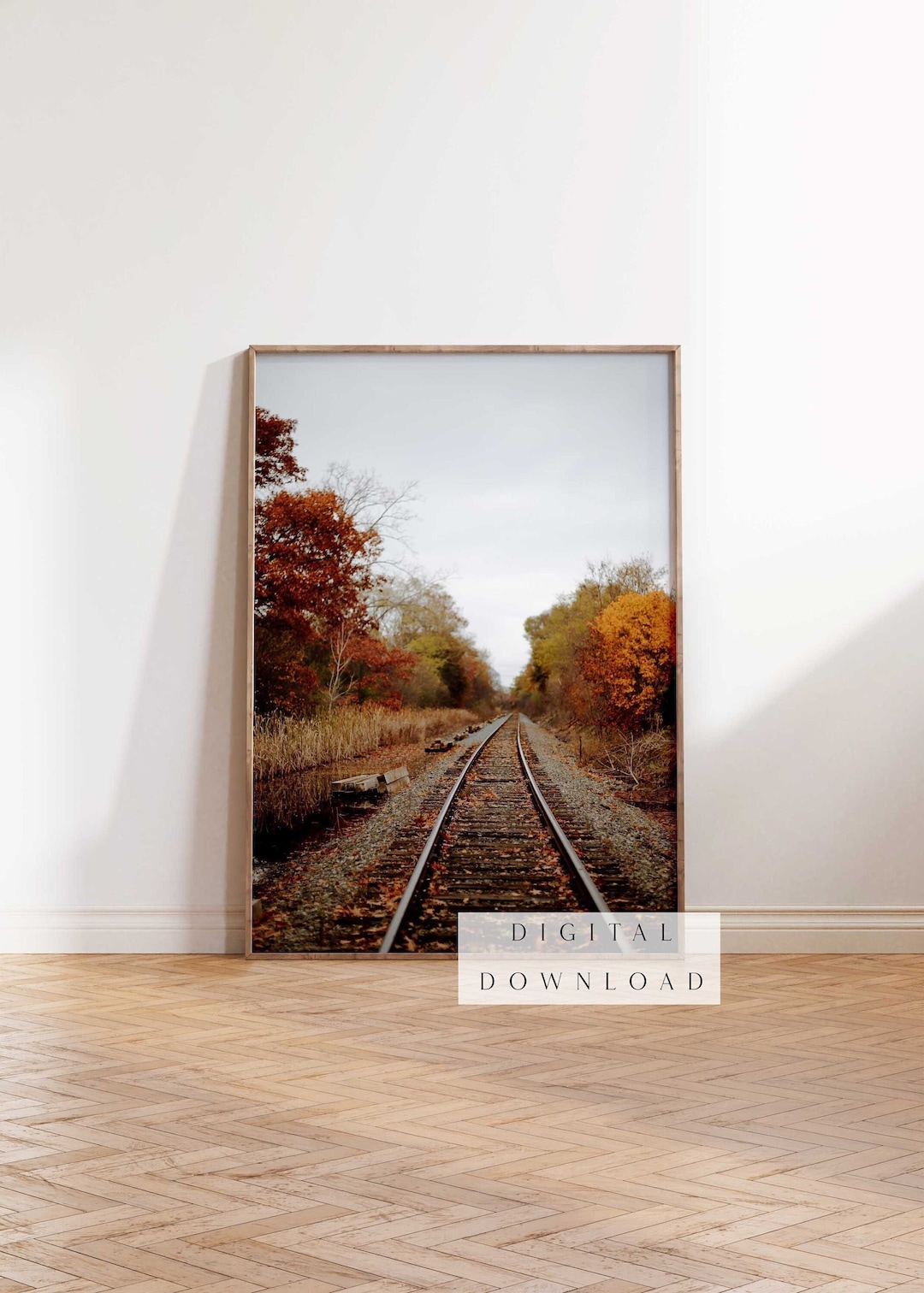 Autumn Train Tracks Digital Download | Fall Home Decor | Nature ...