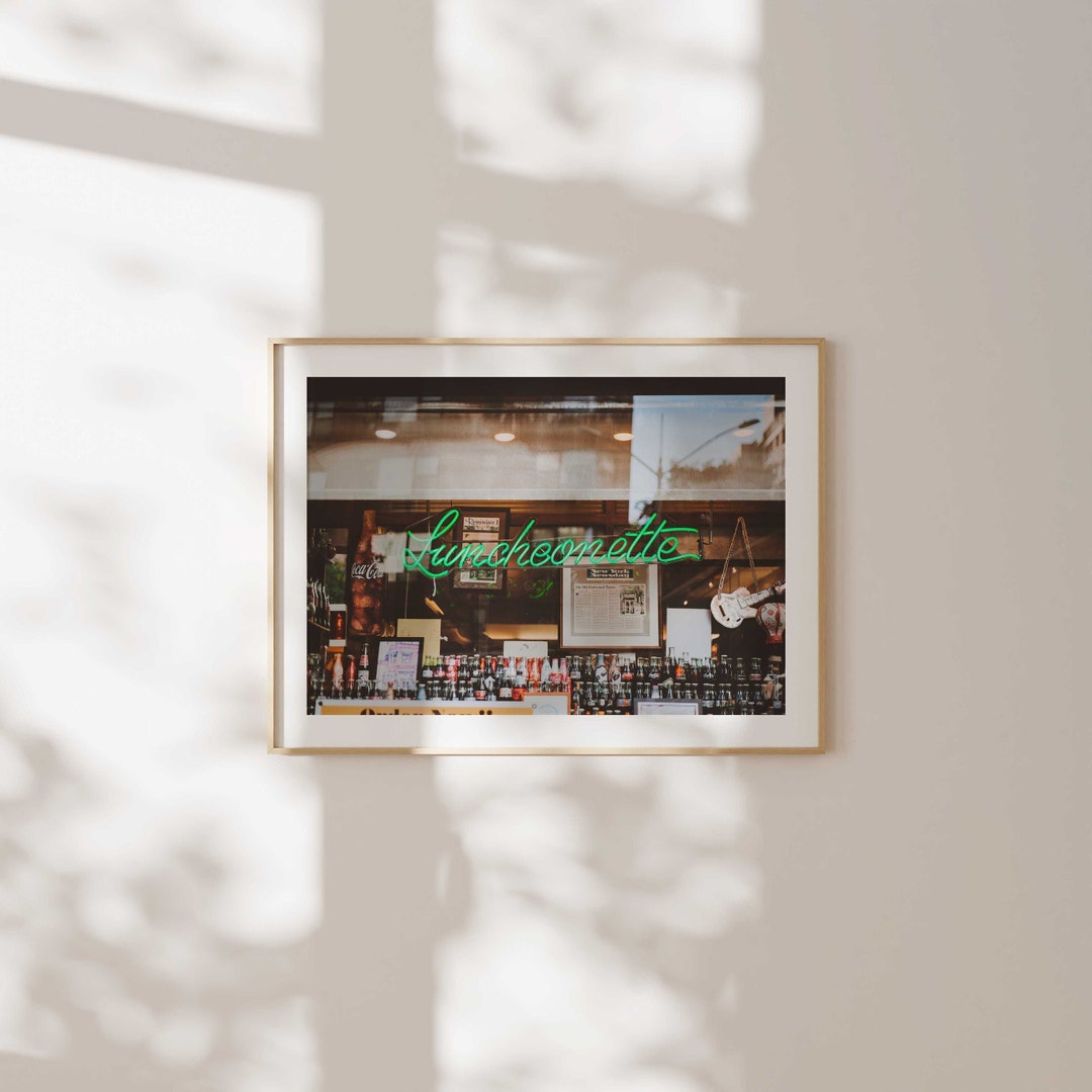 NYC Luncheonette Neon Sign Digital Download | Classic New York City ...