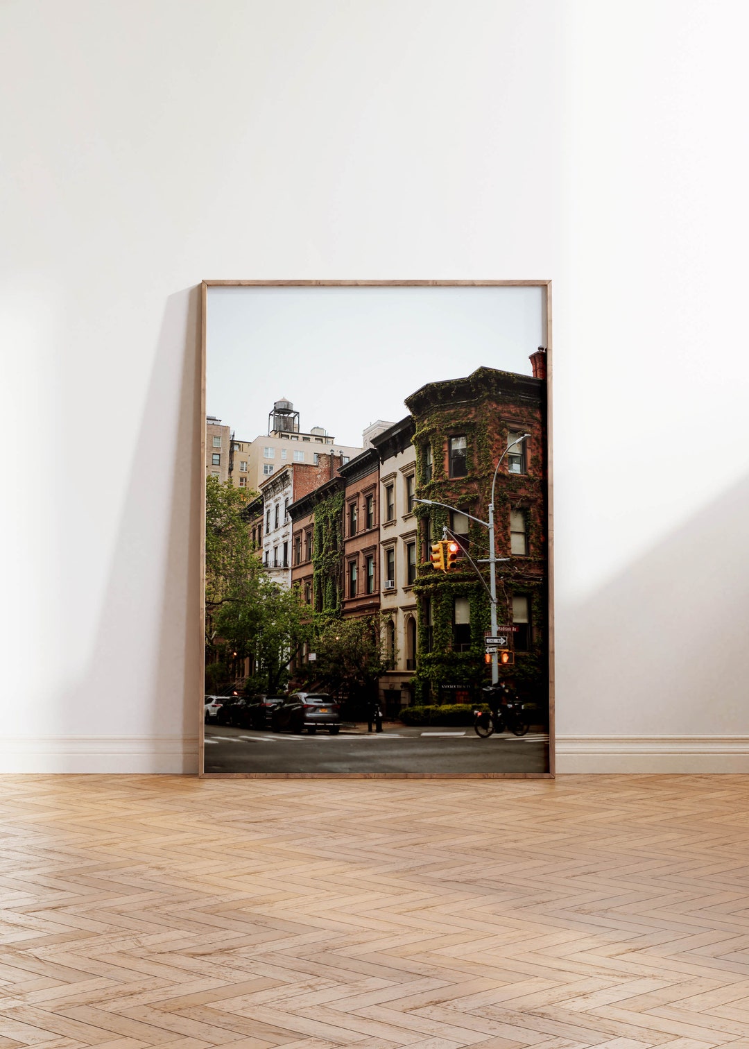 NYC Upper East Side Brownstones Digital Print Printable Wall - Etsy