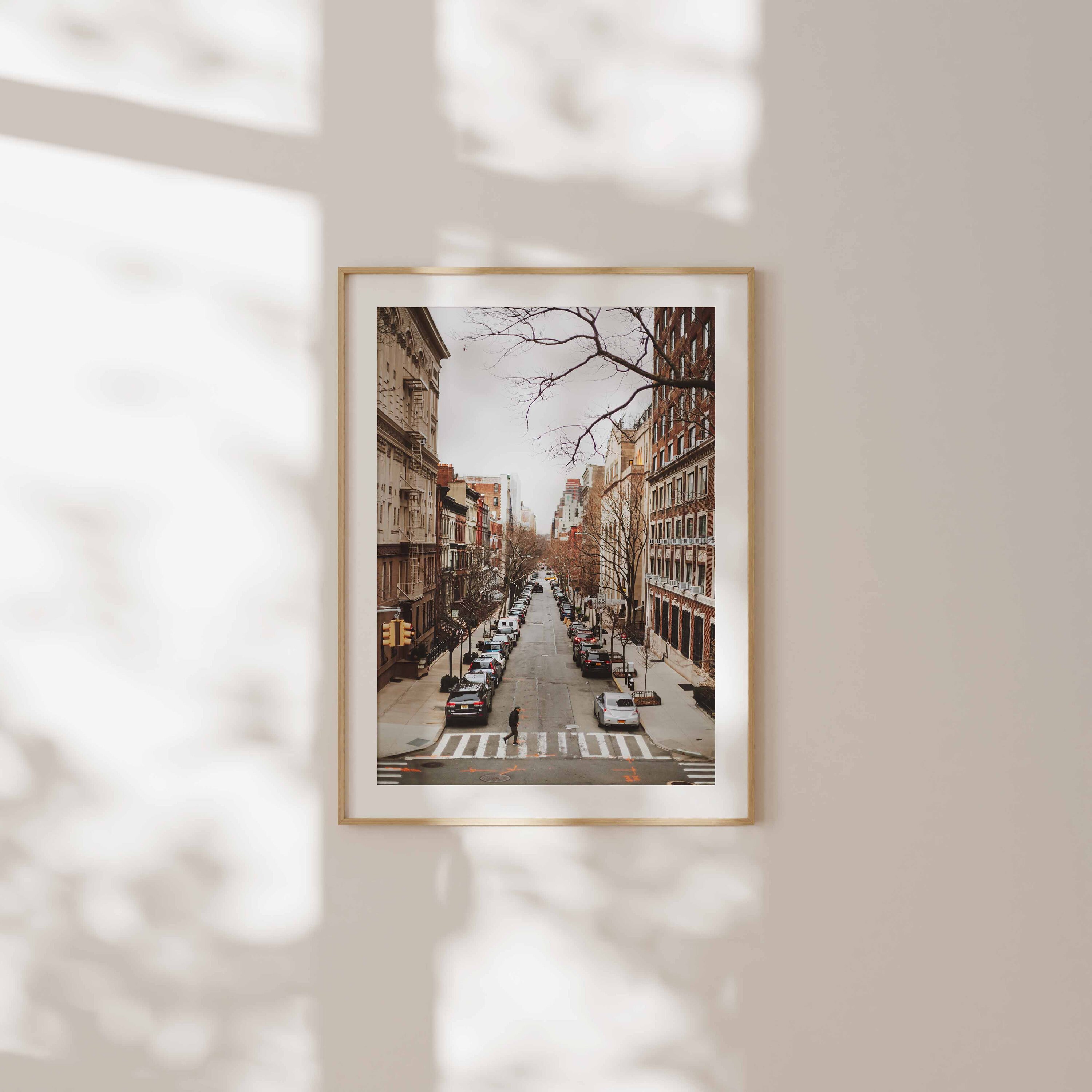 NYC Upper West Side Street With Classic Brownstones Digital Download ...