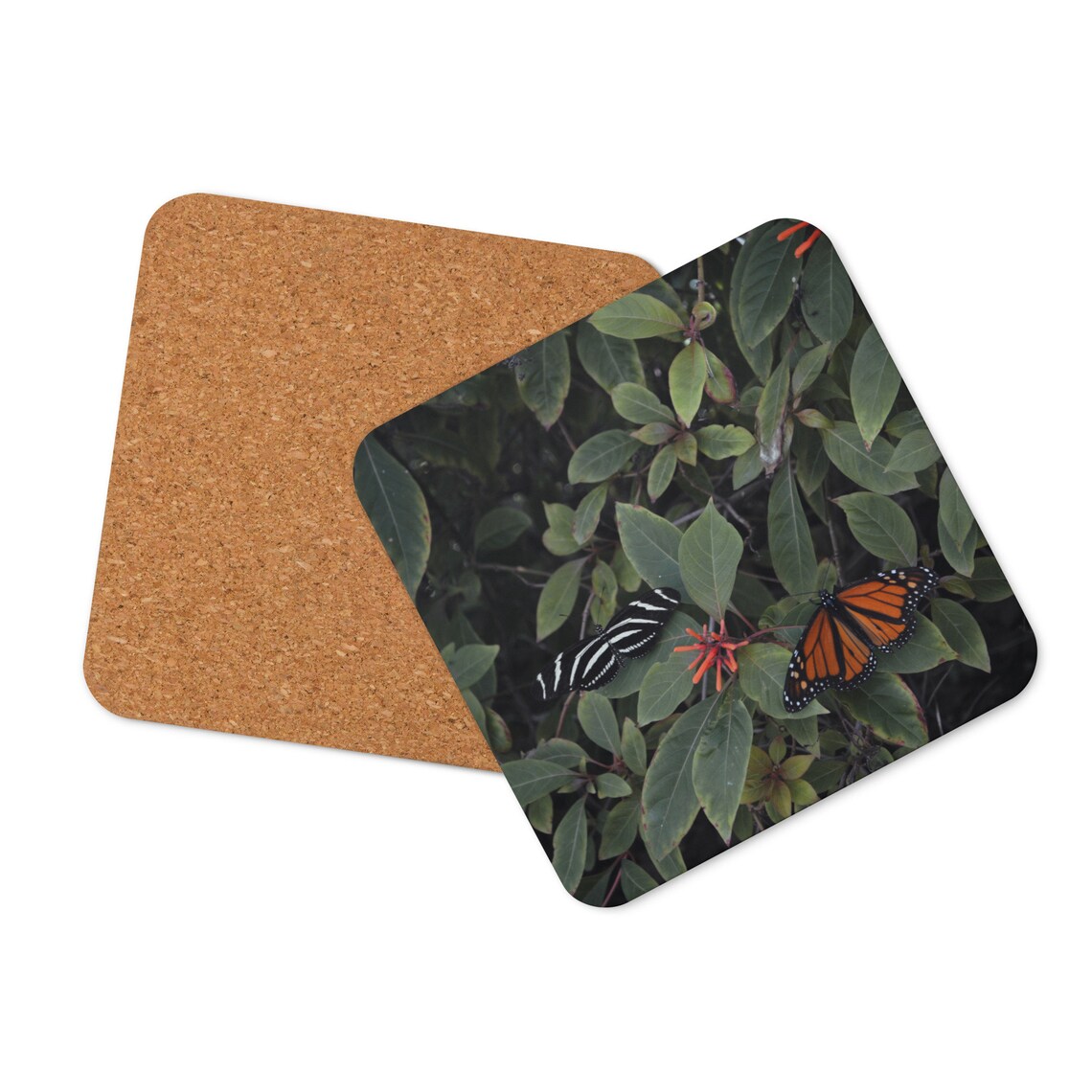 Butterfly One Cork-back Coaster - Etsy