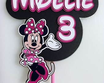 Minnie Mouse Topper - Etsy UK
