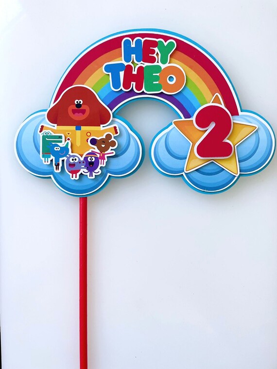 Duggee Cake Topper / Personalised With Any Age & Any Name / - Etsy