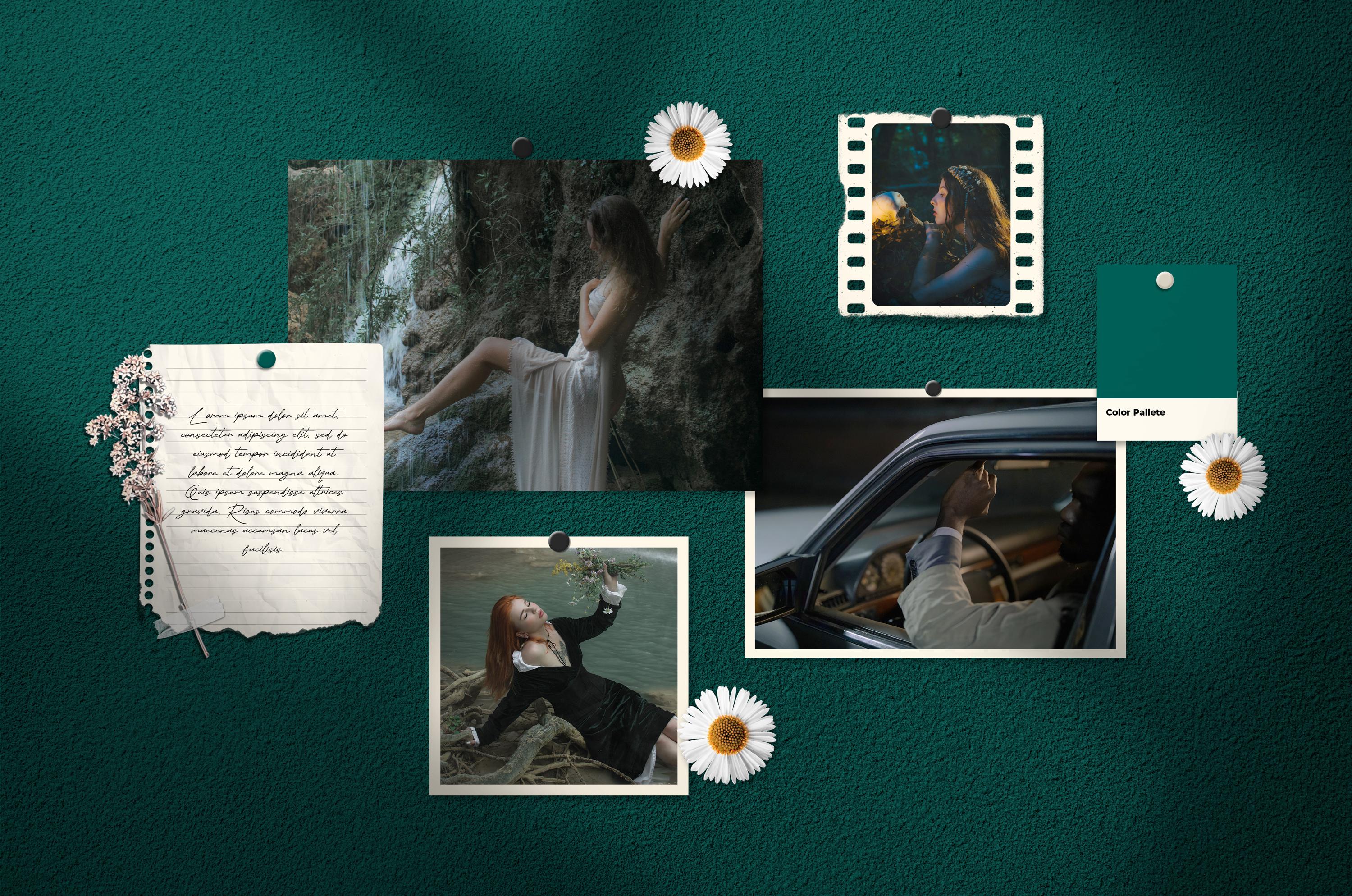 Photo Collage Aesthetic Template, Editable, Photoshop, Digital Template ...