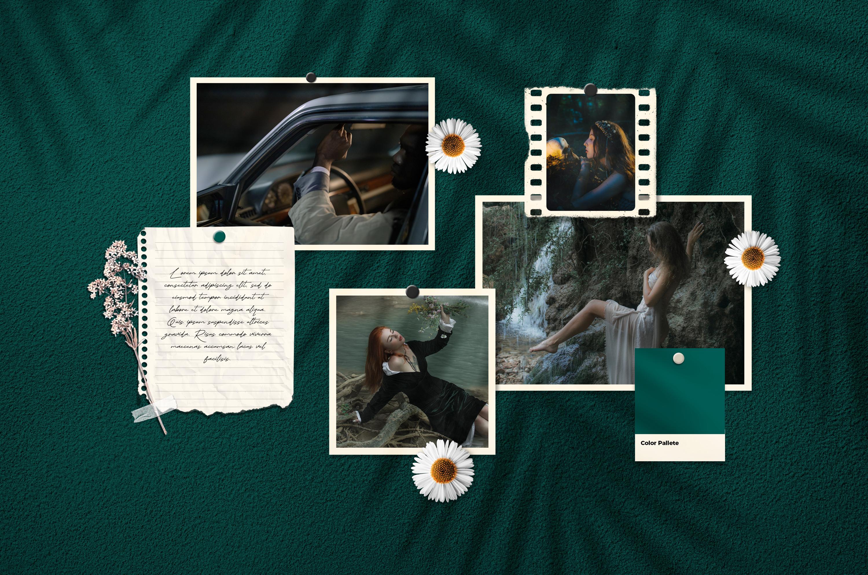 Photo Collage Aesthetic Template, Editable, Photoshop, Digital Template ...