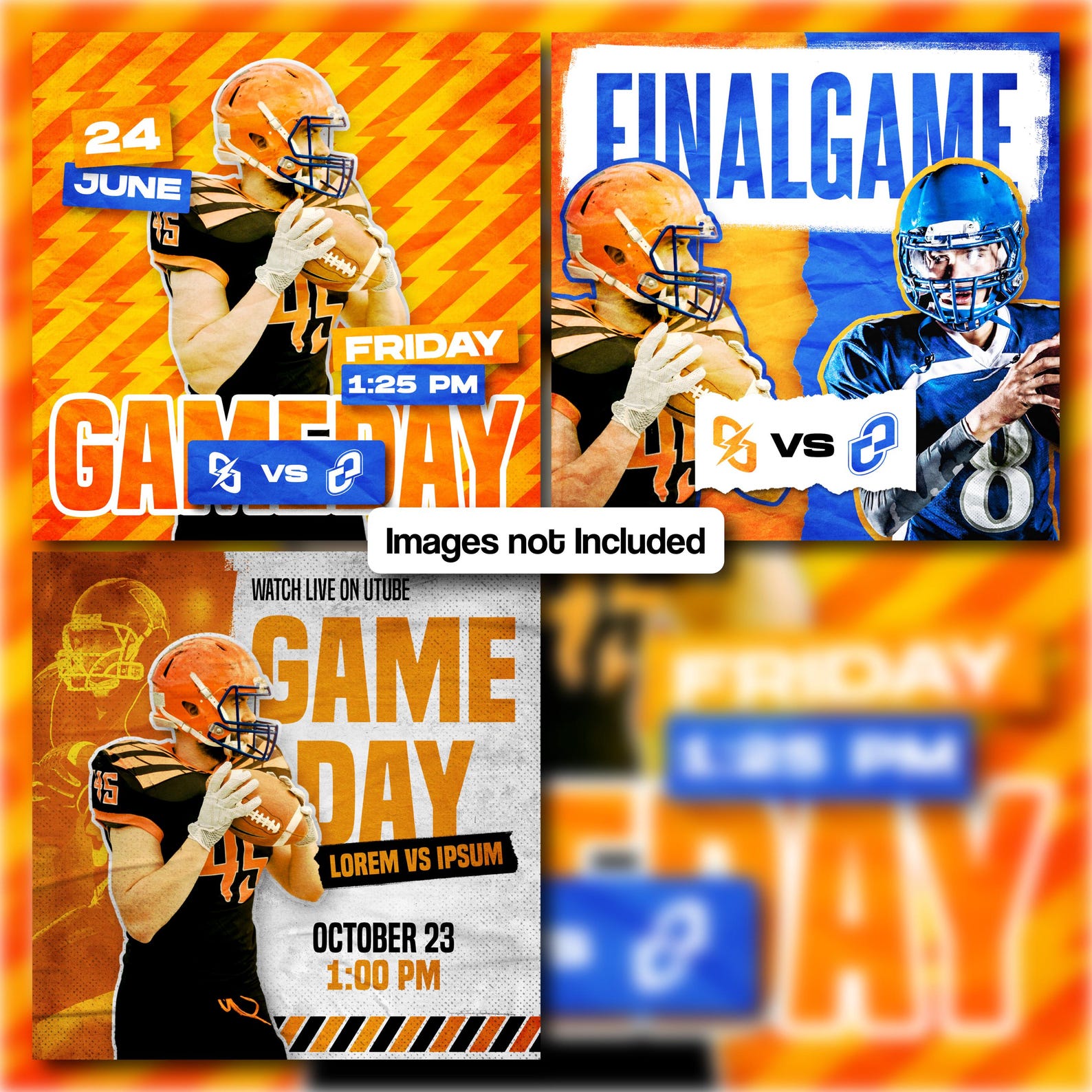 26 Photoshop Sports Social Media Templates - Gameday, Final Score ...