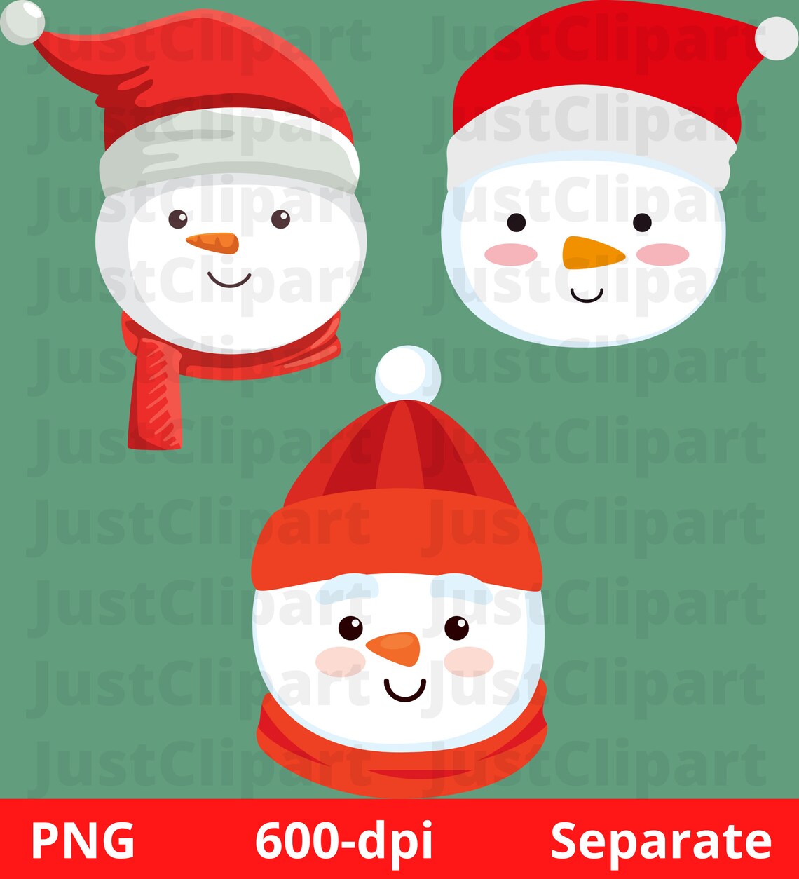 Snowman Clipart Christmas Snowman Clipart Christmas Clipart - Etsy