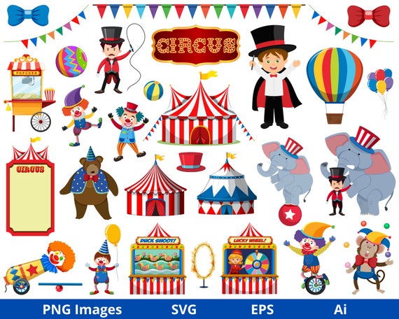 Musica Three Ring Circus Clipart
