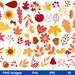 Autumn Leaves Clipart, Fall Leaves Clipart, Autumn Clipart, Fall ...