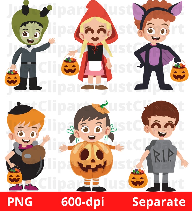 Halloween Kids Costume Clipart, Costume Clipart, Halloween Clipart ...