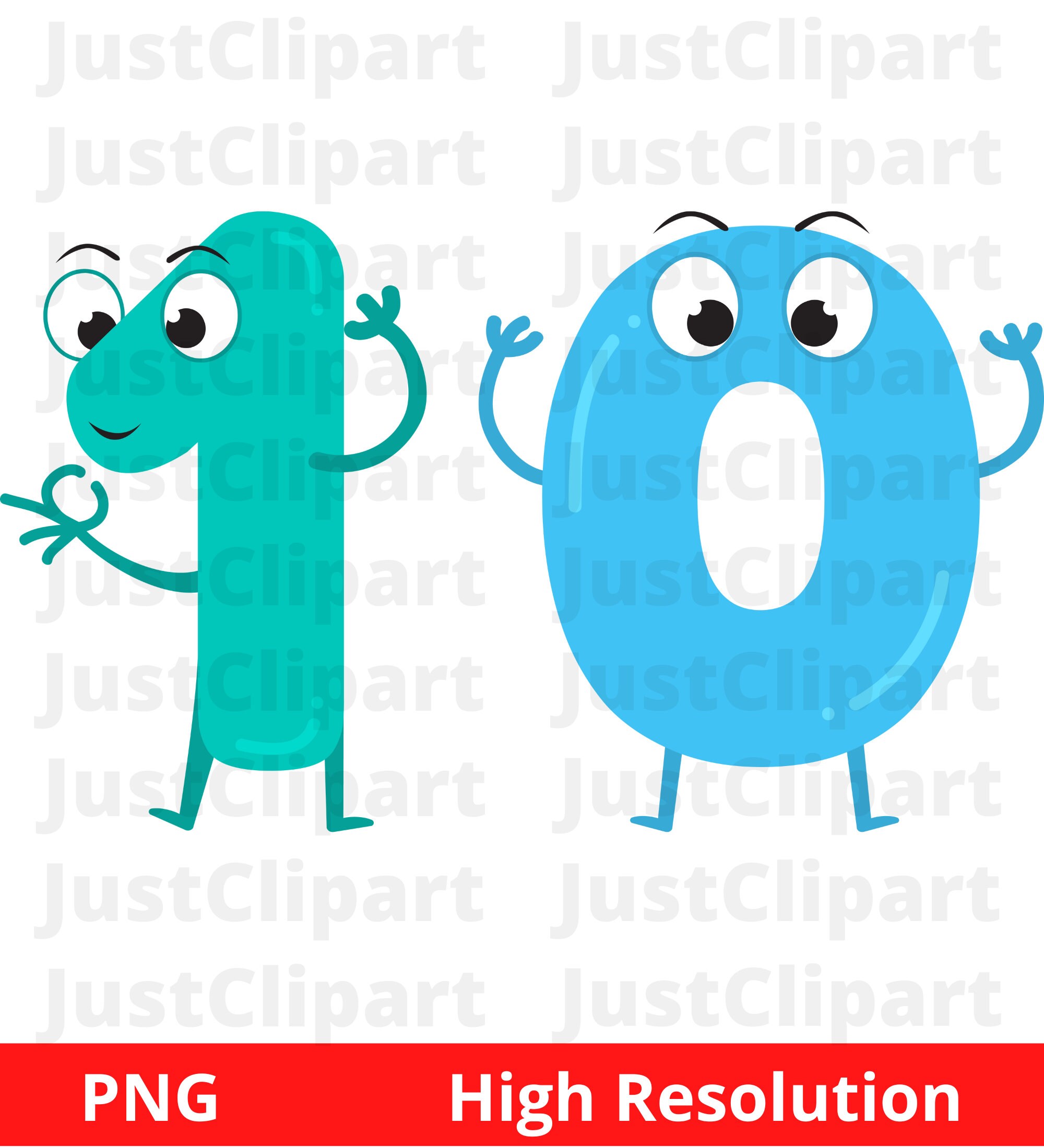 Lindos números Clipart Números de color clipart Números SVG - Etsy España