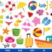 Summer Clipart, Beach Clipart, Tropical Fun Clipart, Season Clipart ...