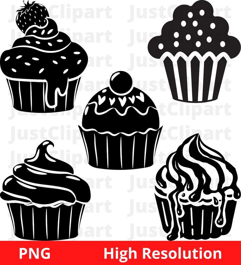 Cupcake SVG Bundle, Cupcake Svg, Sweets Svg, Desserts Svg, Cupcake ...